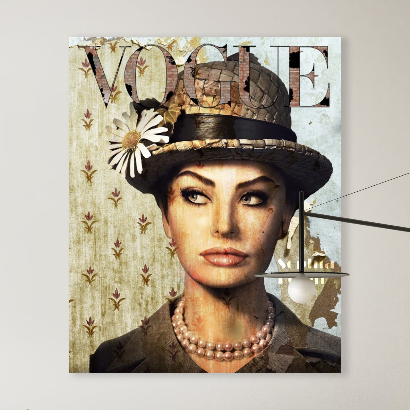 Sophia Loren Vogue - Rene Ladenius – Wanddeco en Muurkunst – Murale